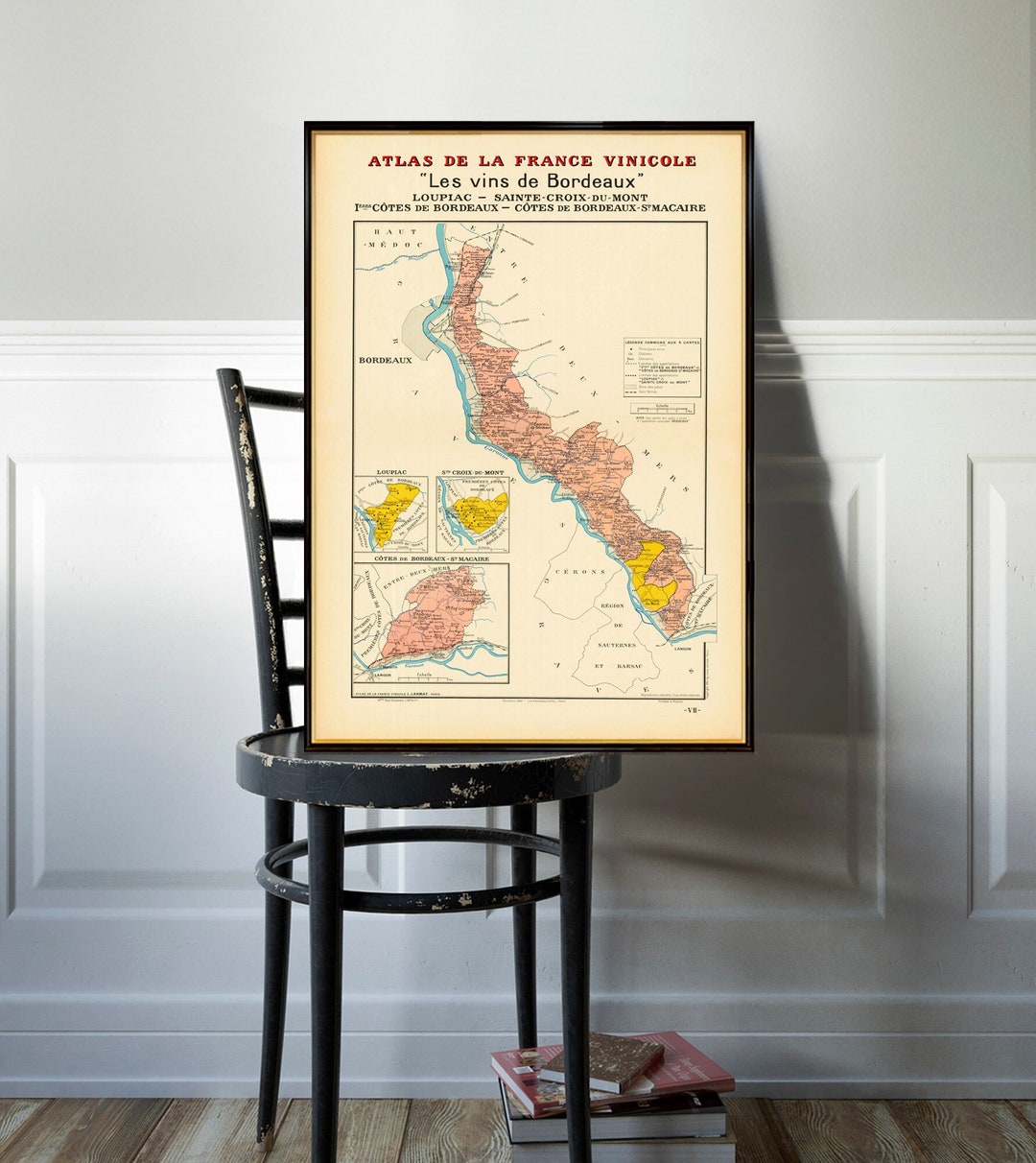 Bordeaux Wine Map, Loupiac, Sainte-croix-du-mont, Premières Côtes De ...