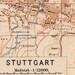 Stuttgart Map Old Map of Stuttgart Fine Reproduction - Etsy