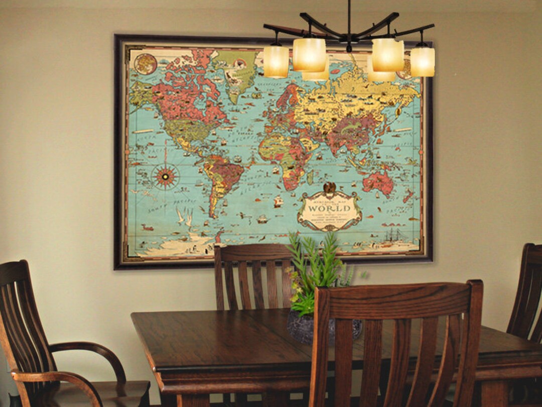 Pictorial Map of the World - Wonderful Illustrated Map of the World ...