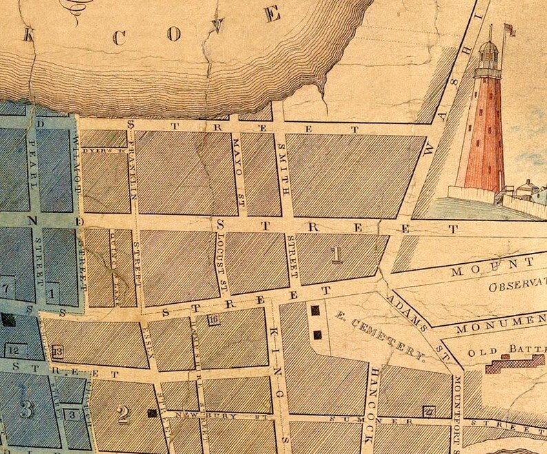 Antique Map of Portland - Restored Historical Map, Large Portland Map ...
