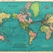 Wonderful Map of the World From 1897 Vintage Wall Map Poster - Etsy