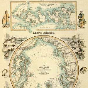 Arctica Map - Marvelous Map of the Arctic Regions - Arctic Map ...