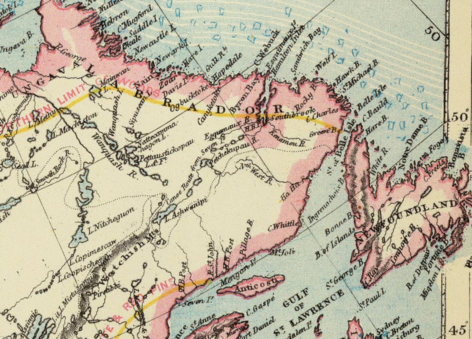 Canada Map Old Map of Canada Print Archival Reproduction - Etsy