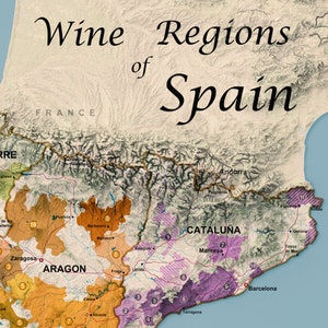 Wine Regions of Spain, Map of Spain Vineyards, Wine-growing Areas in ...