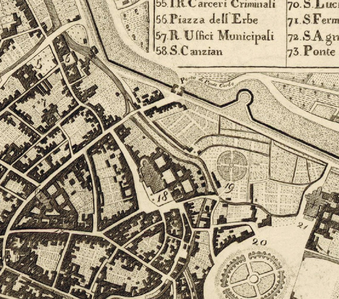 Padova Map Map of Padua Old Map of Padoa Archival Print - Etsy