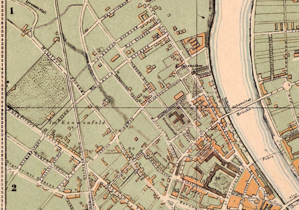 Map of Basel Old Map of Basilea Map Poster Wall Decor - Etsy