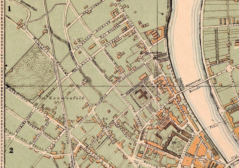 Map of Basel Old Map of Basilea Map Poster Wall Decor - Etsy