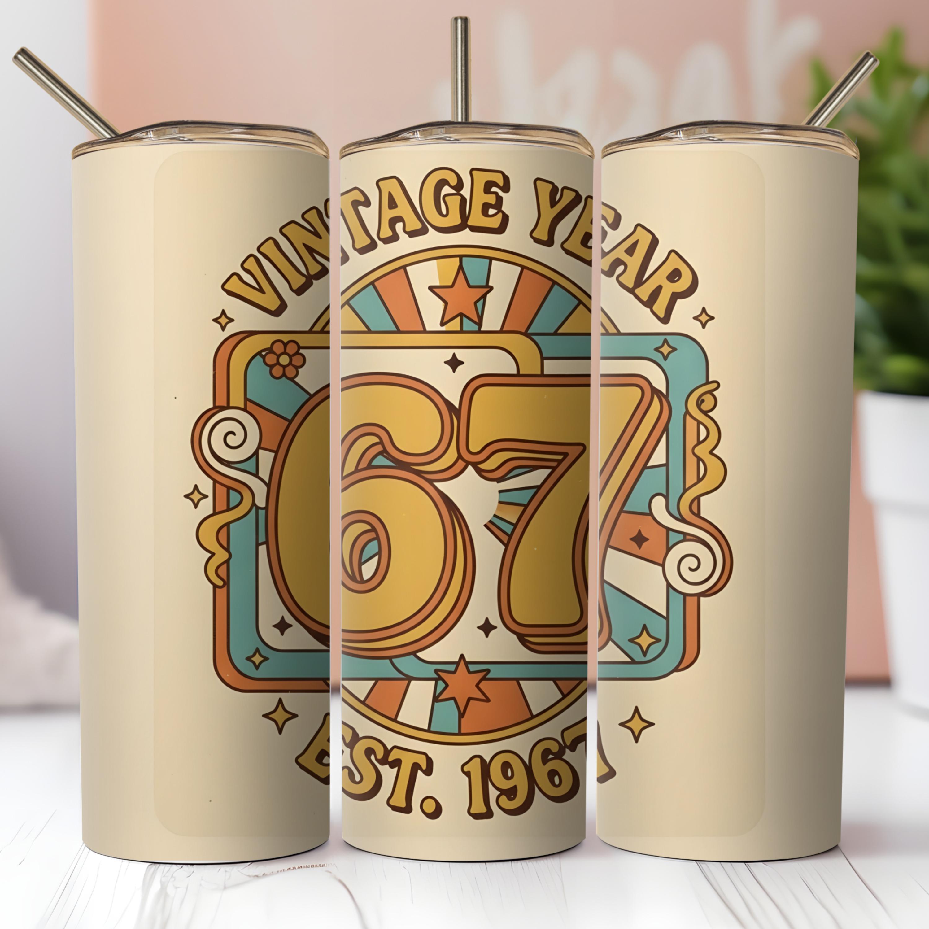 6 7 Six Seven Retro Leopard Print Meme 20oz Skinny Tumble 30 PNG Design ...