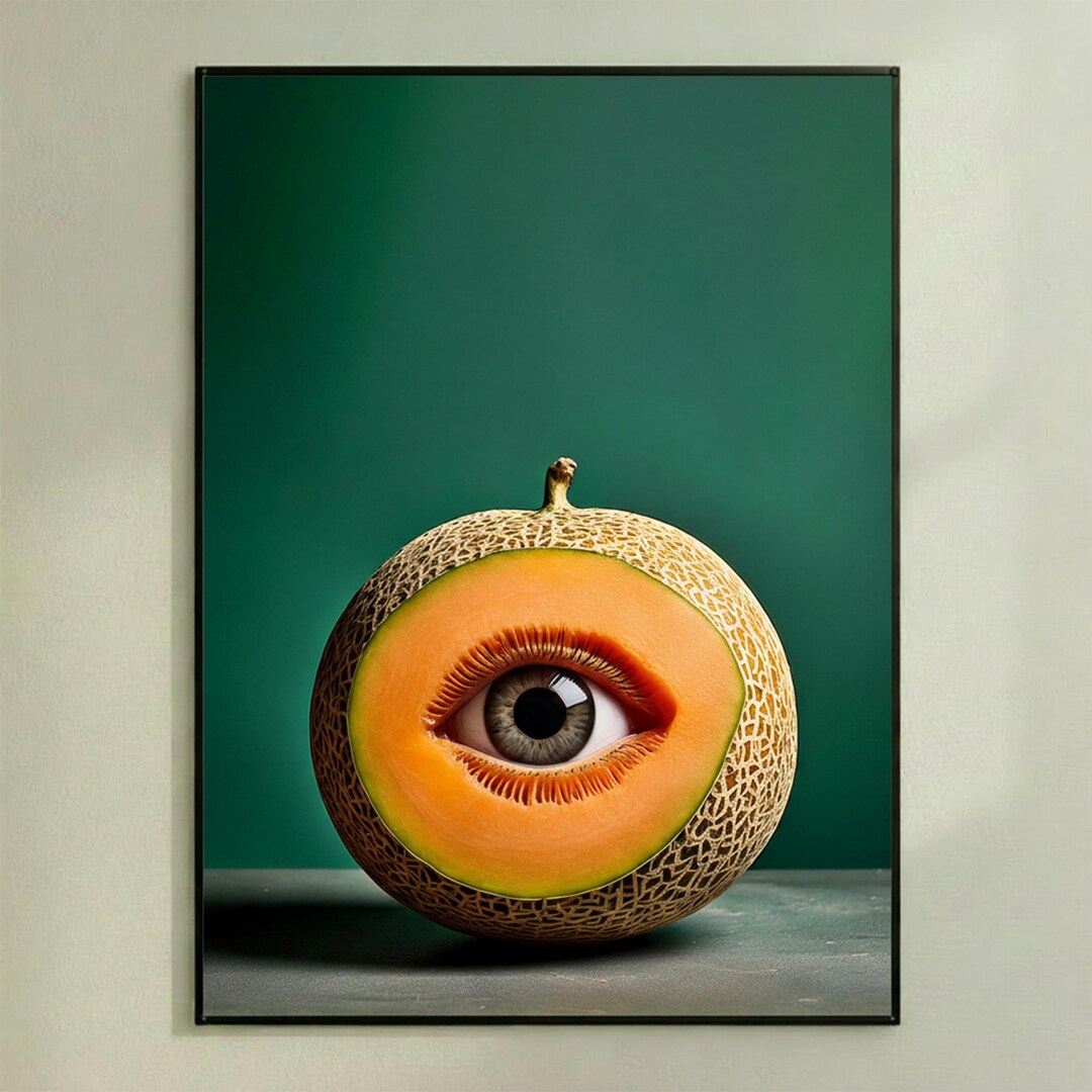 Eye in the Melon - Printable Poster, Digital Download - Etsy