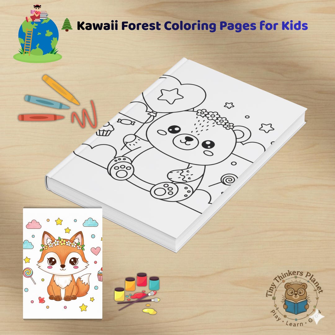 Forest Animal Coloring Pages With Guides | Printable Woodland Activity ...