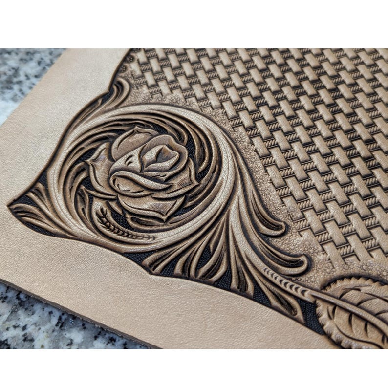 Sheridan Style Leather Carving Design – Western Floral Pattern (PDF) - Etsy