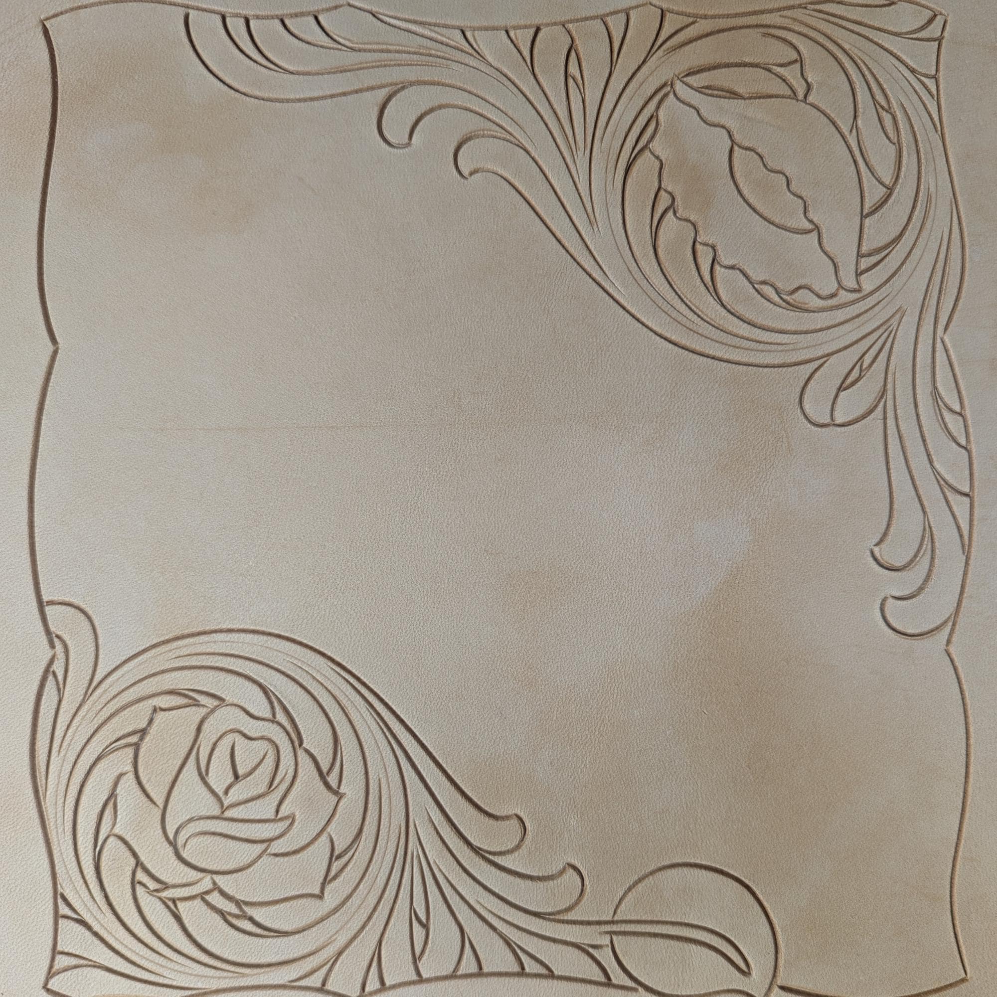 Sheridan Style Leather Carving Design – Western Floral Pattern (PDF) - Etsy