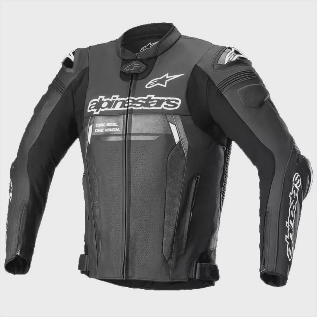 Alpinestars Custom Motorcycle Jacket for Men's, Black Handmade ...
