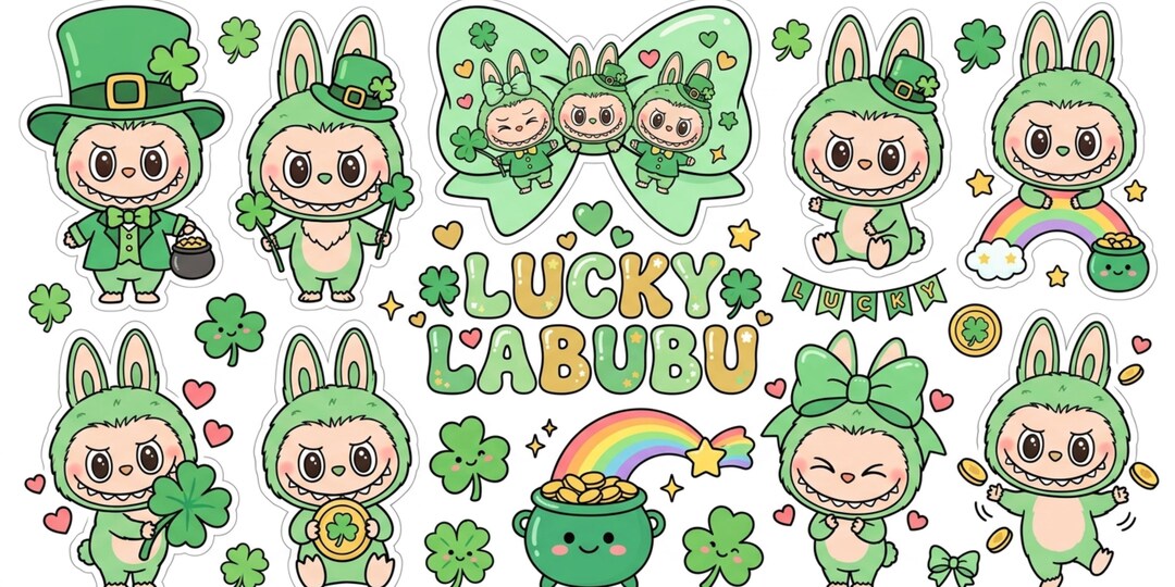 Labubu PNG Svg Bundle Clipart for Women and Children Cake Topper Svg ...