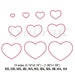 Mini Heart Embroidery Design, Small Heart Machine Embroidery Designs ...