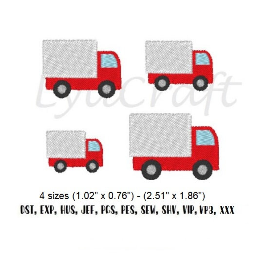 Mini Lorry Embroidery Design, Small Lorry Machine Embroidery Designs ...