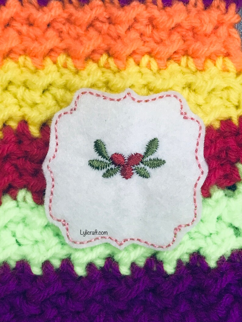 Mini Holly Berry Embroidery Design Small Holly Berry Machine - Etsy