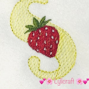 Mini Strawberry Embroidery Design, Strawberry Embroidery, Fruits ...