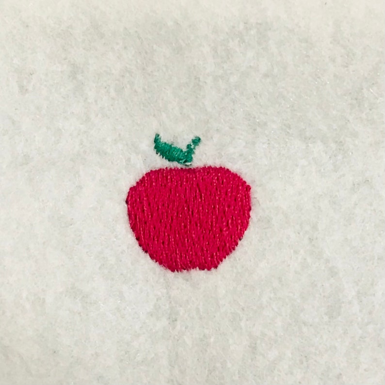 3 Designs, Mini Apple Embroidery Design, Small Apple Machine Embroidery ...