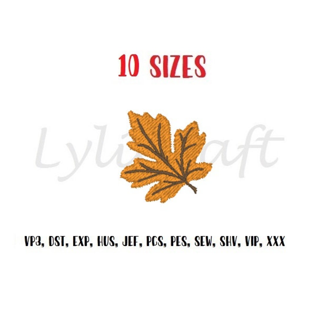 Mini Leaf Embroidery Design, Small Leaf Machine Embroidery Designs ...