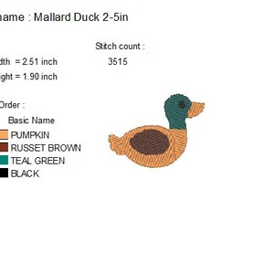 Mini Duck Embroidery Design, Small Duck Machine Embroidery Design ...
