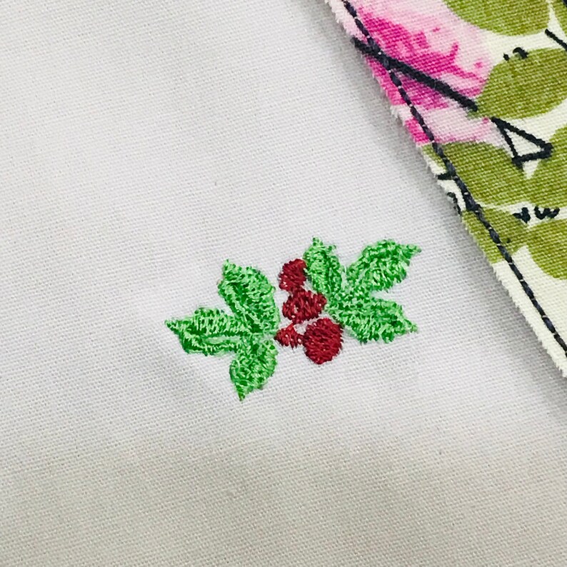 Mini Holly Berry Embroidery Design Small Holly Berry Machine - Etsy