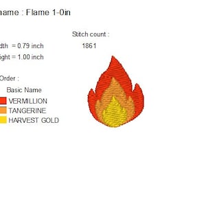 Mini Fire Embroidery Design, Small Fire Machine Embroidery Designs ...