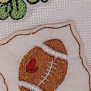 Mini Football Embroidery Design, Small Football Machine Embroidery ...