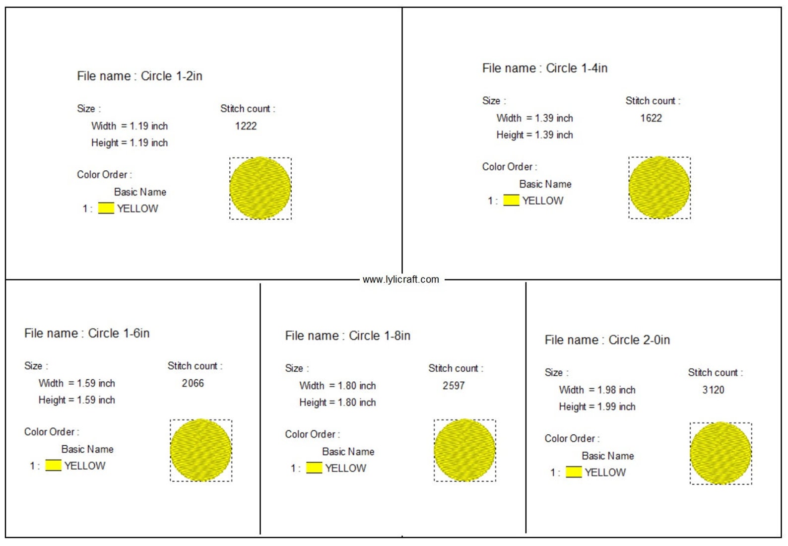 Mini Round Shape Embroidery Design Small Round Shape Machine - Etsy