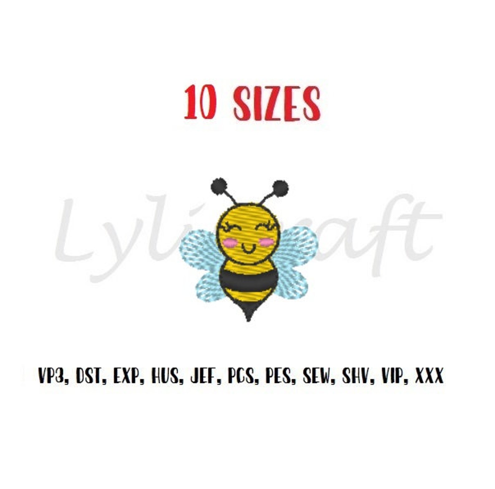 Mini Bee Embroidery Design, Small Bee Machine Embroidery Designs ...
