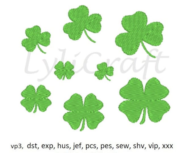 Mini Clover Embroidery Design Small Clover Machine Embroidery - Etsy