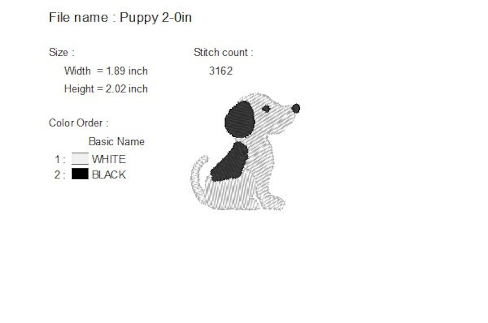 Mini Puppy Embroidery Design Small Puppy Machine Embroidery - Etsy