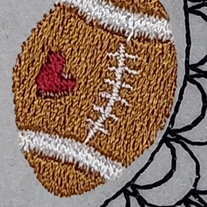 Mini Football Embroidery Design, Small Football Machine Embroidery ...