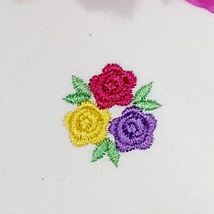 Mini Rose Embroidery Design, Small Rose Machine Embroidery Design, Mini ...