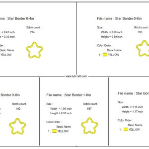 Mini Star Embroidery Design, Small Star Machine Embroidery Designs ...
