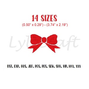 Mini Bow Embroidery Design, Small Bow Machine Embroidery Designs ...