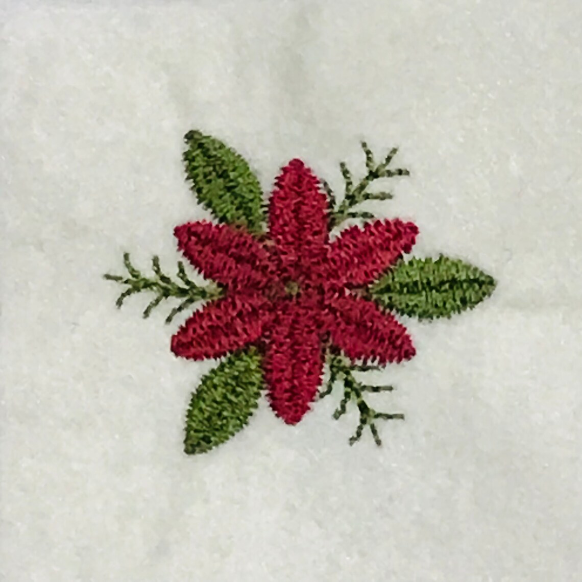 Mini Poinsettia Embroidery Design, Small Poinsettia Machine Embroidery ...