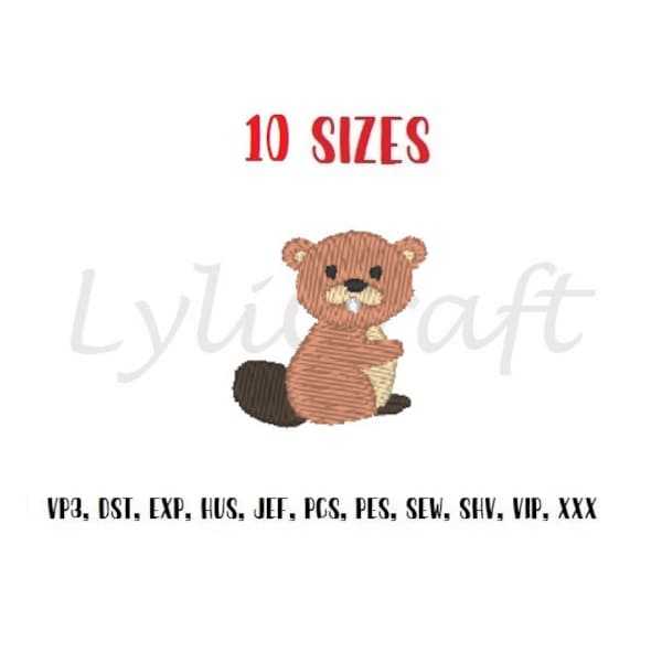 Beaver Embroidery File - Etsy