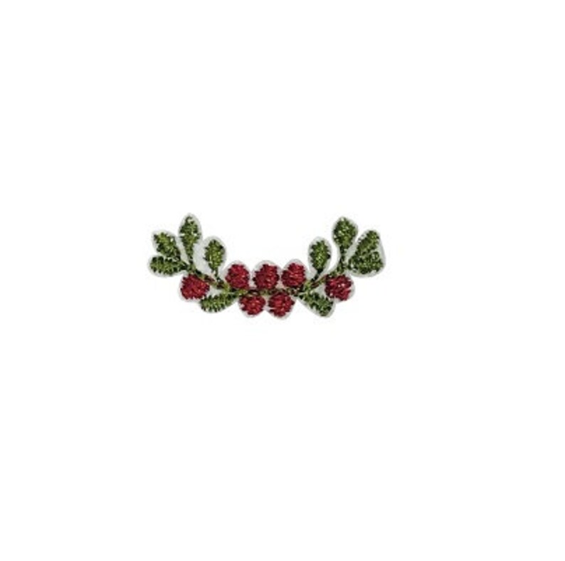 Mini Christmas Border Embroidery Design Mistletoe Embroidery - Etsy