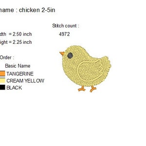 Mini Chick Embroidery Design, Small Chick Machine Embroidery Designs ...