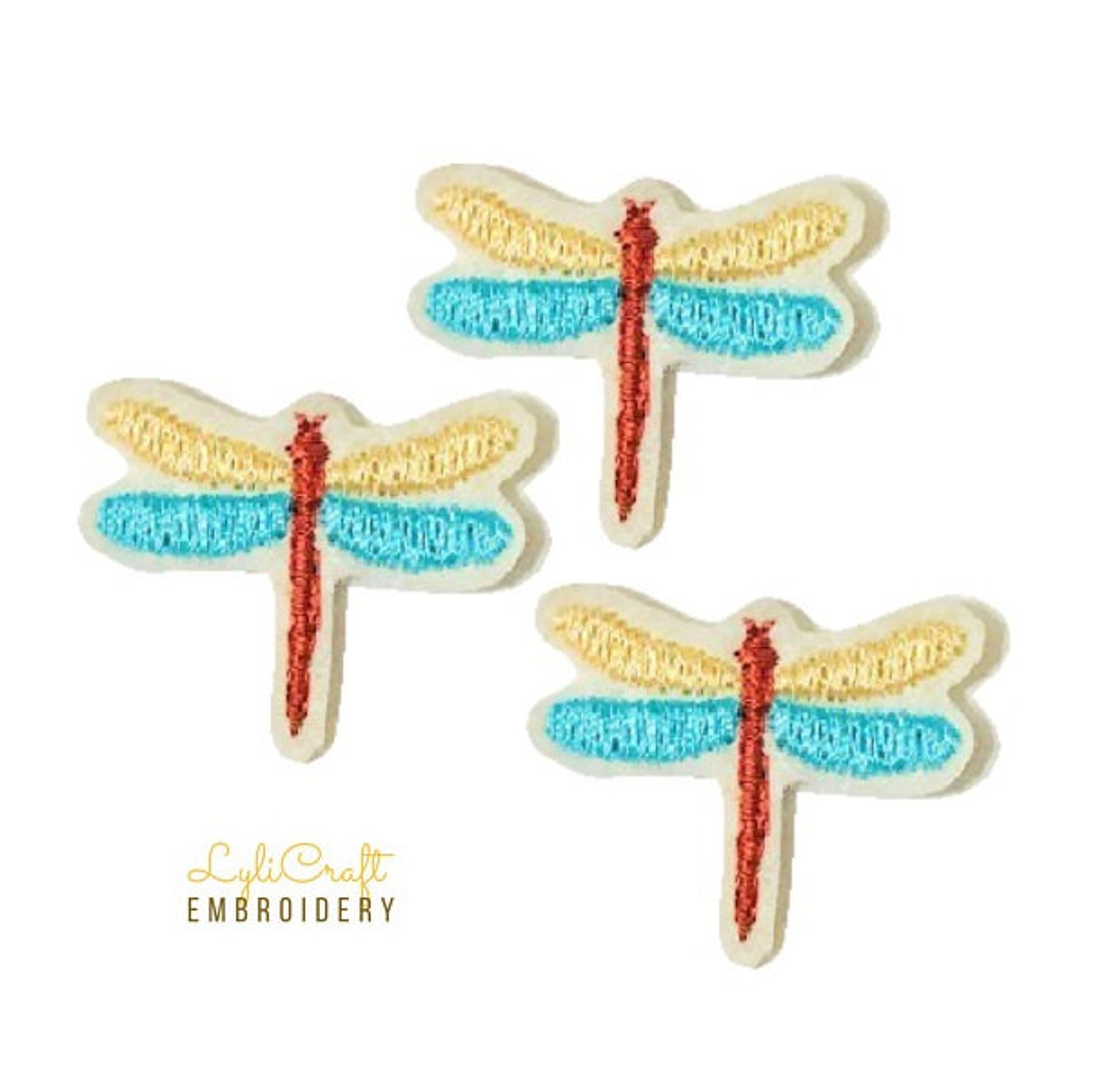 Mini Dragonfly Embroidery Design Small Dragonfly Embroidery - Etsy