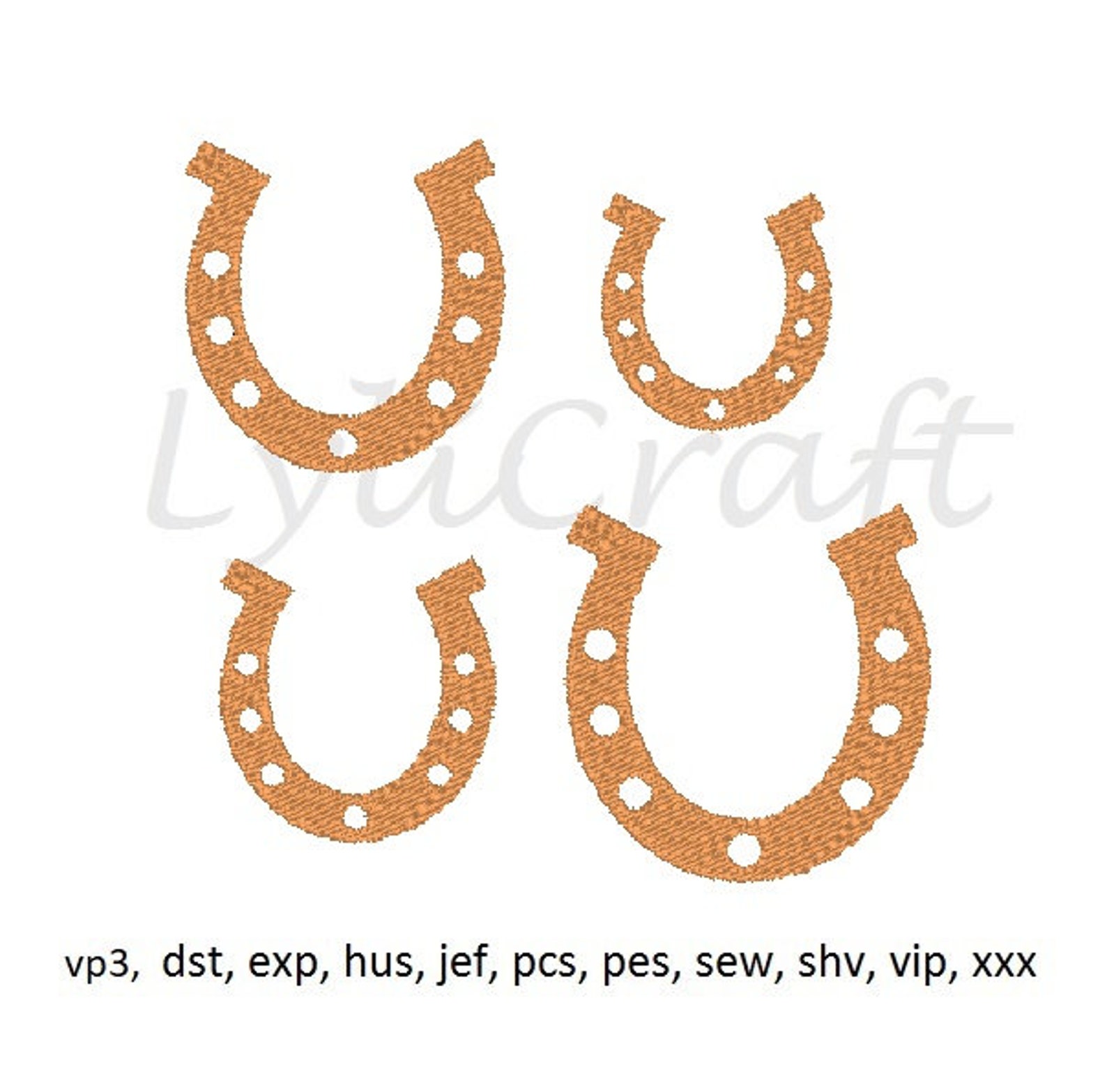 Mini Horse Shoe Embroidery Design Horseshoe Embroidery | Etsy