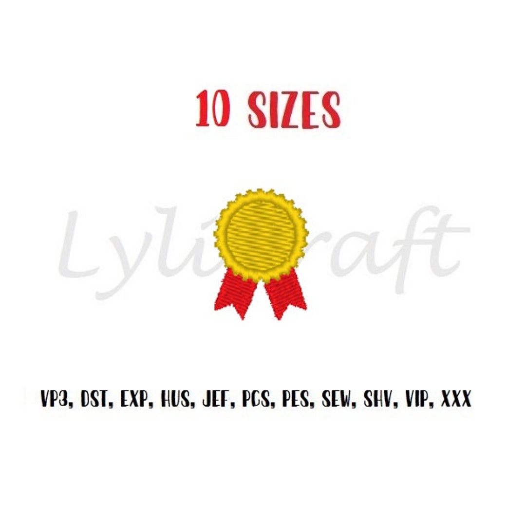 Mini Medal Machine Embroidery Design, Small Medal Machine Embroidery ...