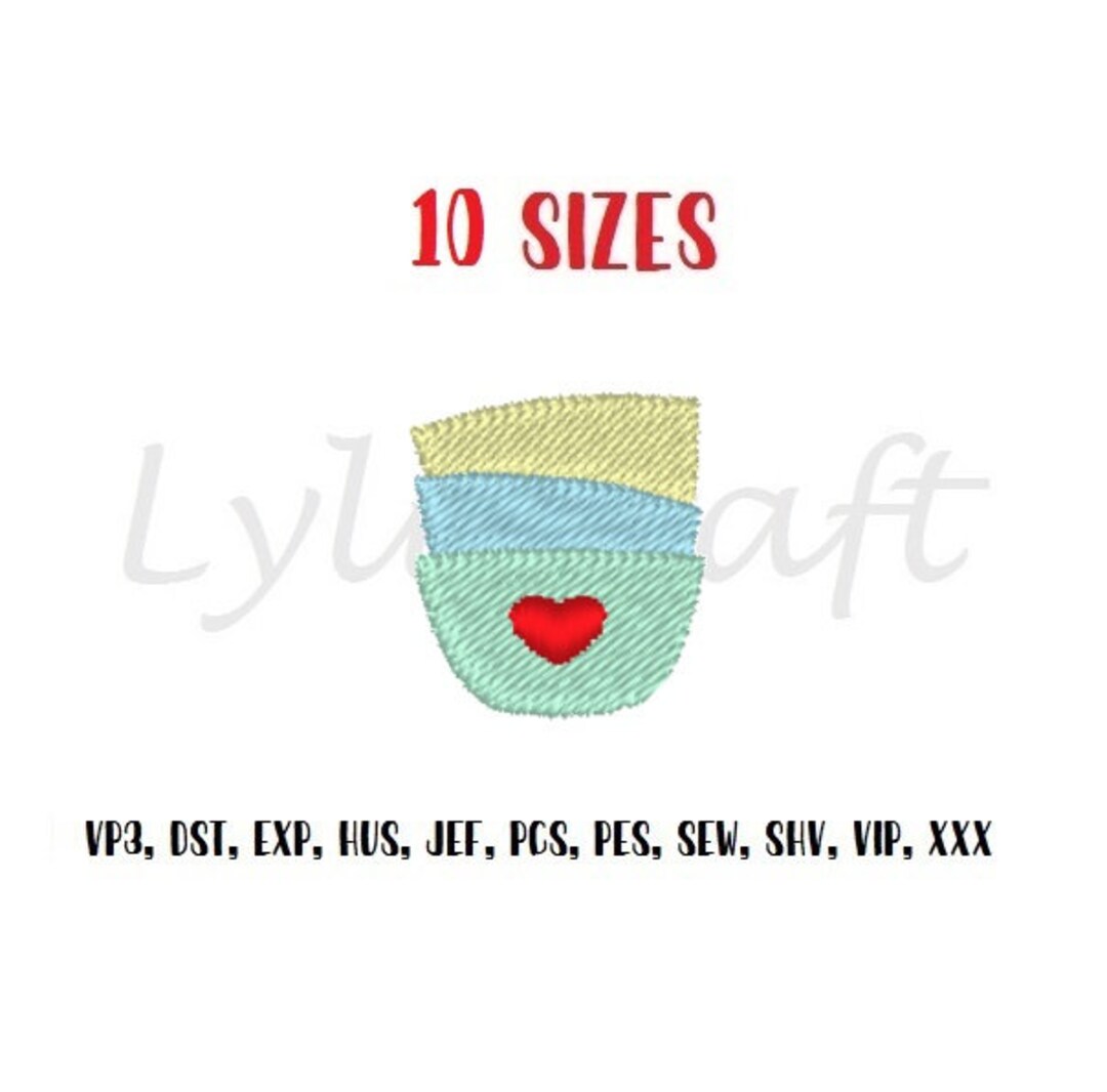 Mini Bowl Embroidery Design, Small Bowl Machine Embroidery Designs ...