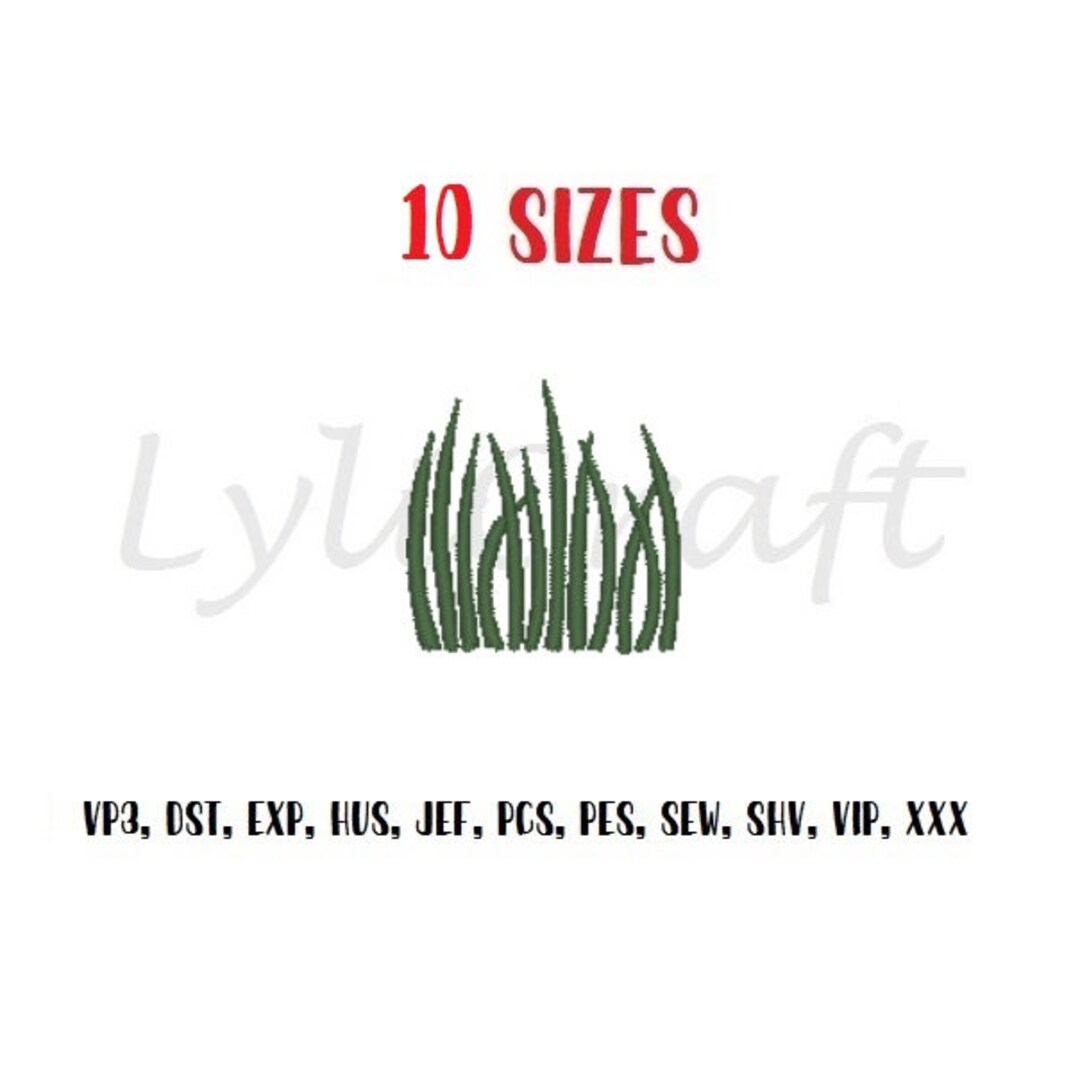 Mini Grass Embroidery Design Grasses Embroidery Designs Mini - Etsy