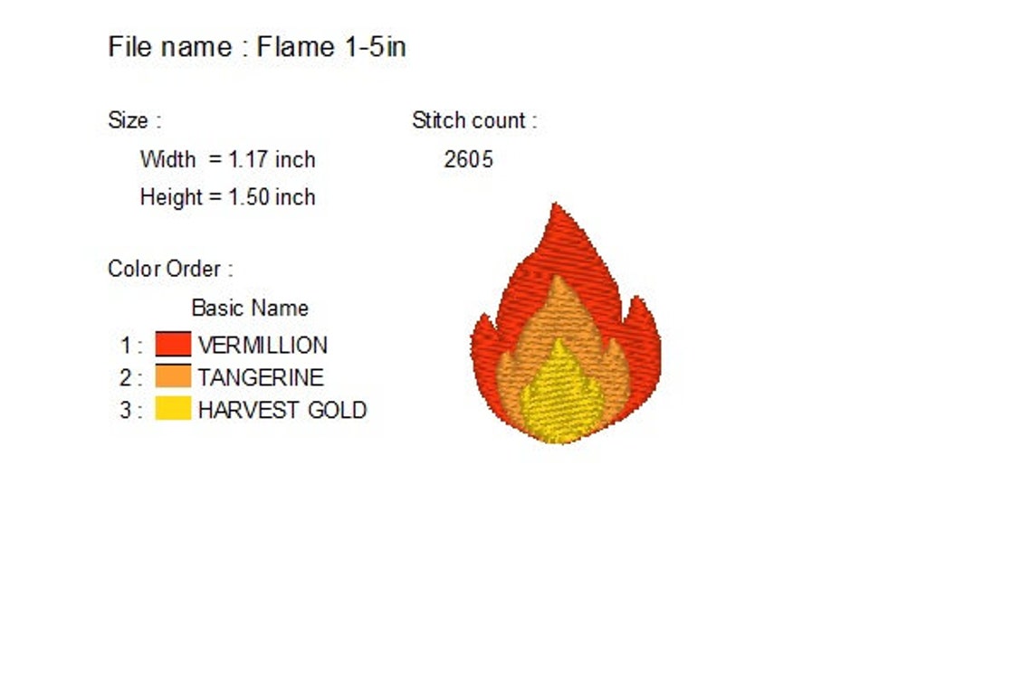Mini Fire Embroidery Design Small Fire Machine Embroidery - Etsy