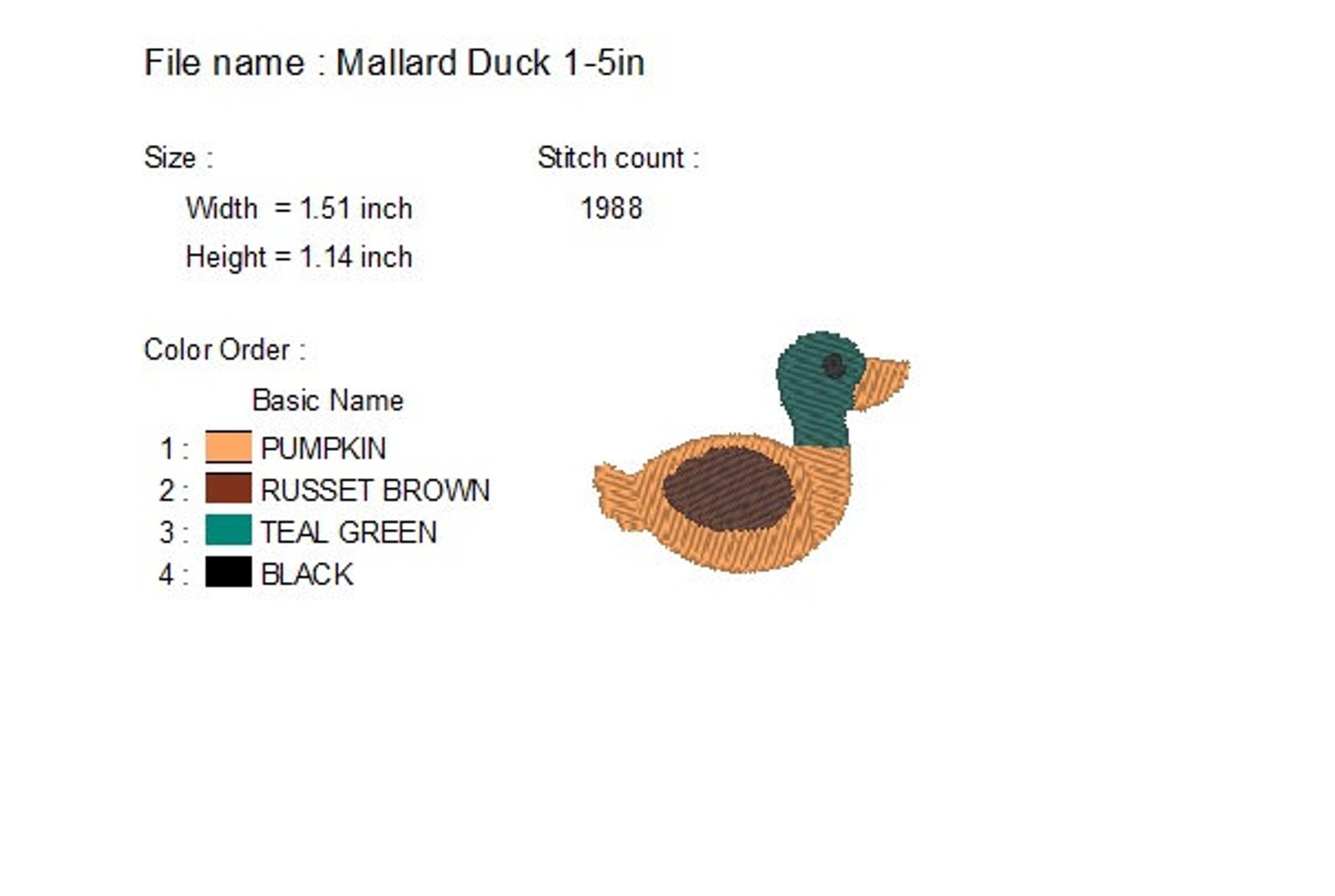 Mini Duck Embroidery Design Small Duck Machine Embroidery - Etsy