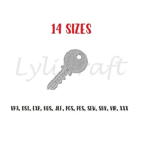Mini Key Embroidery Design Small Key Machine Embroidery - Etsy