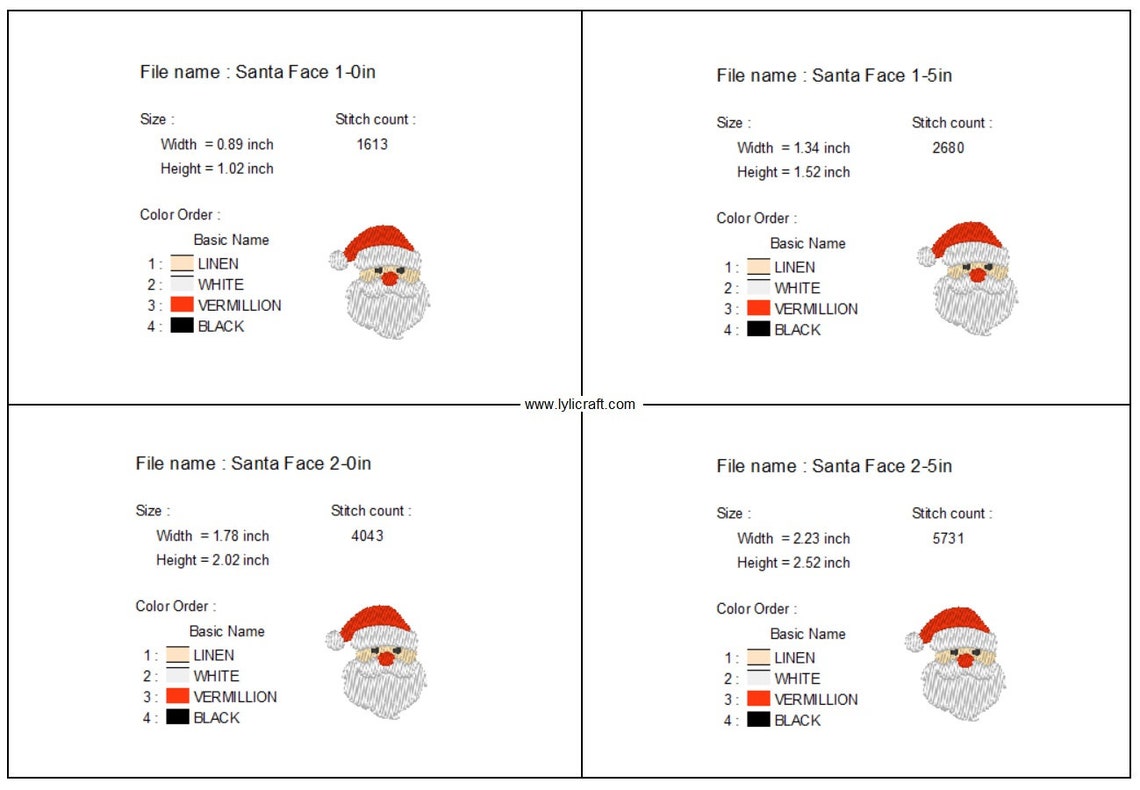 Mini Santa Embroidery Design Mini Santa Clause Embroidery - Etsy
