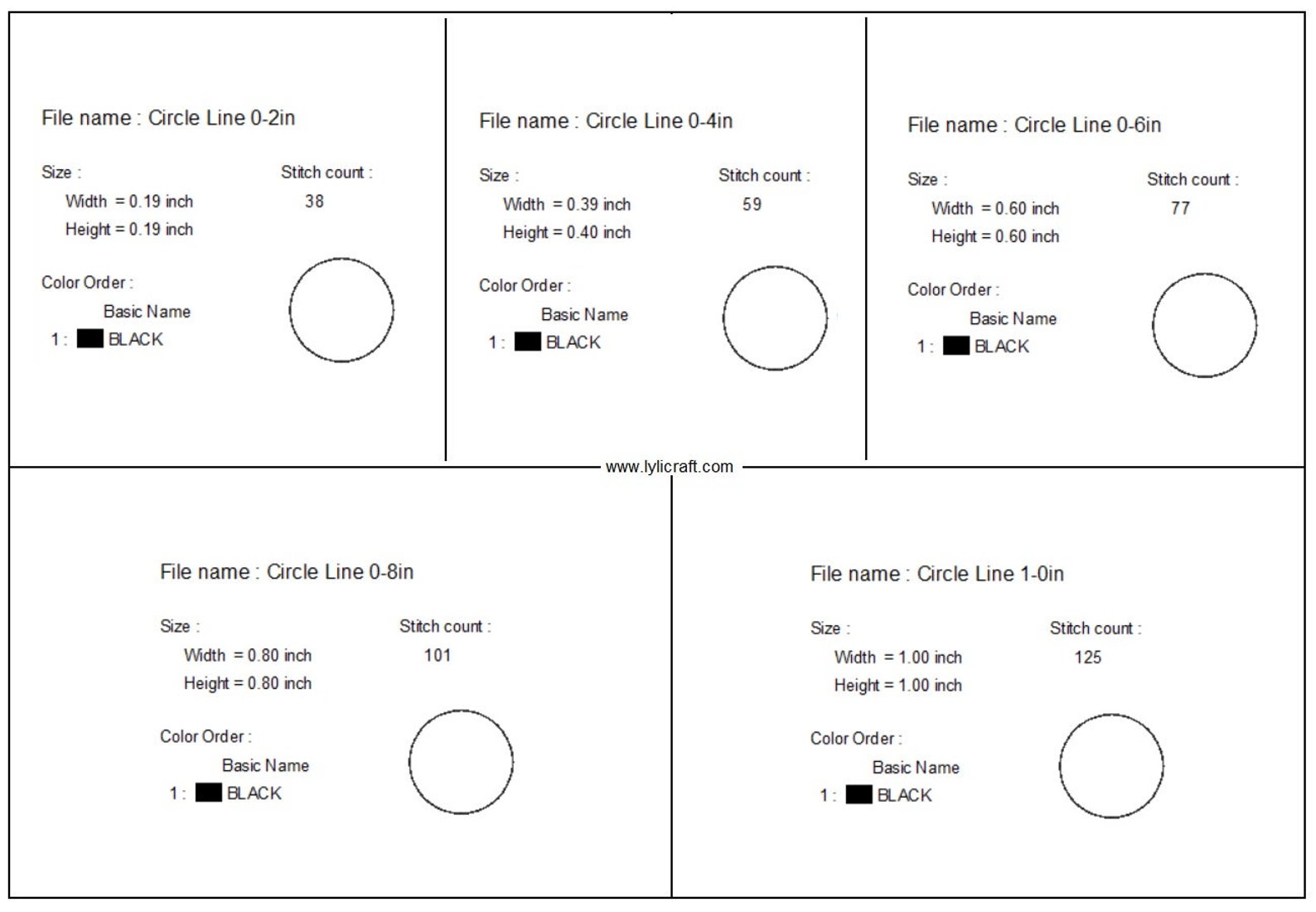 Mini Round Line Embroidery Design, Small Circle Machine Embroidery ...